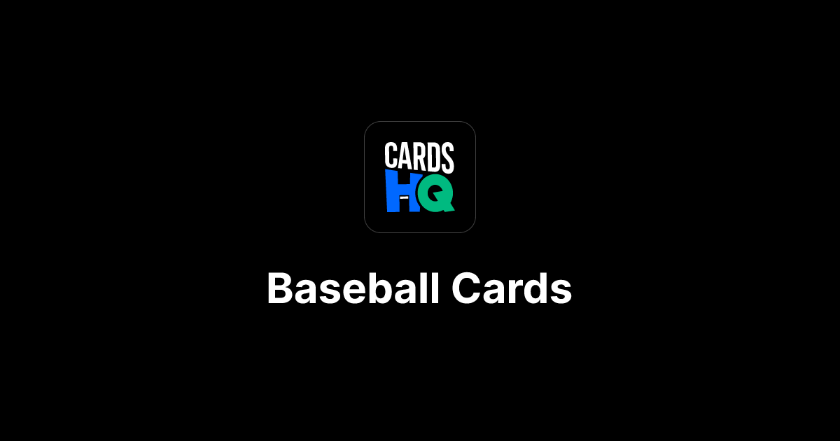 Baseball Cards | CardsHQ - Shop Sports Cards, Pokemon Cards, Boxes ...